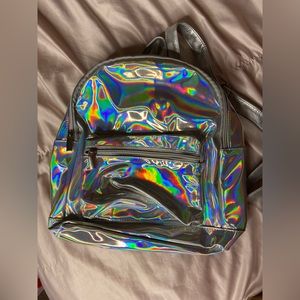 Bags | Holographic Backpack | Poshmark
